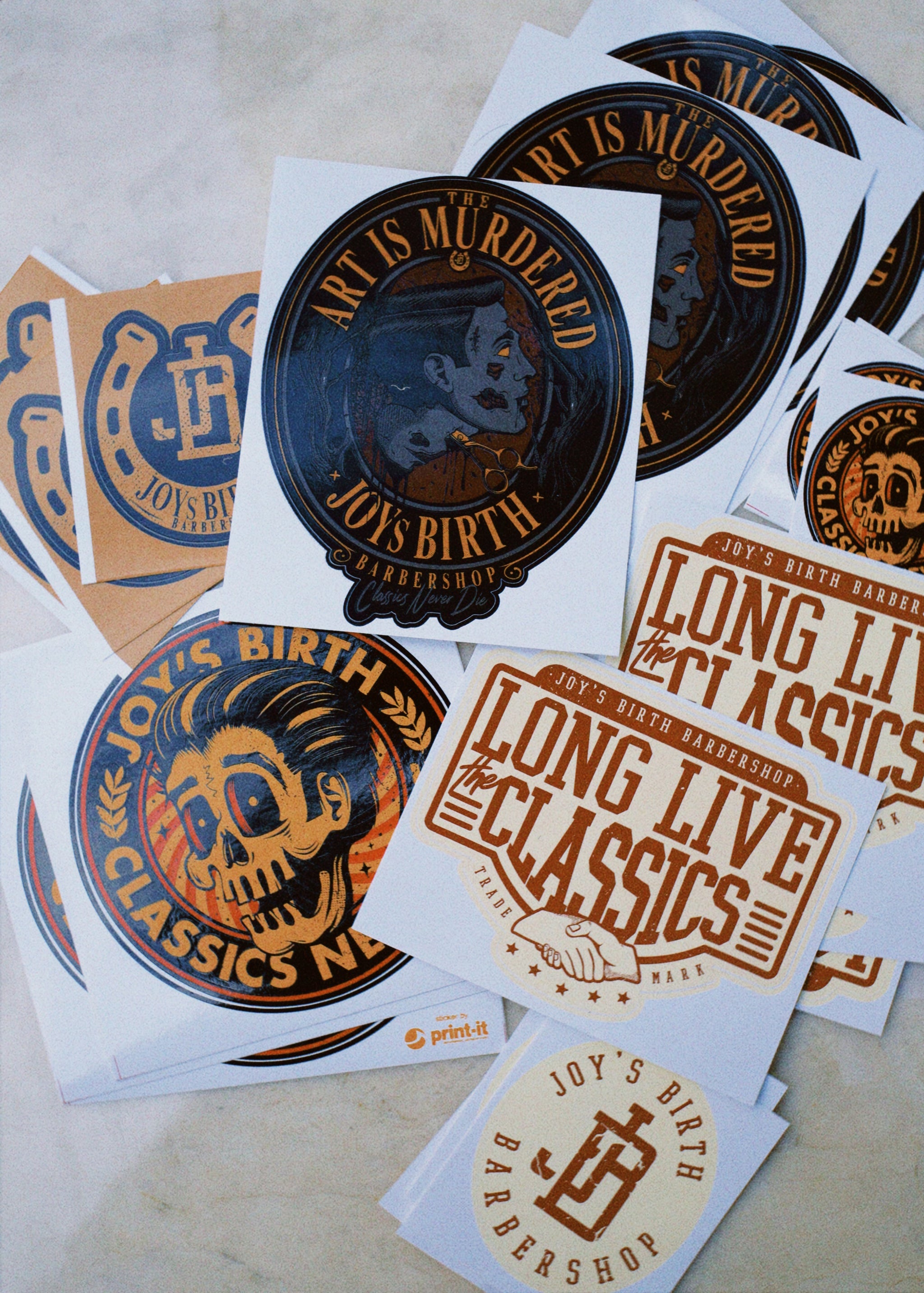 x30 Joy's Birth Sticker Set – Joy's Birth Barbershop